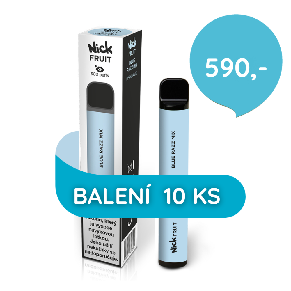10 ks Nick Fruit BLUE RAZZ MIX 16 mg | eNick.cz